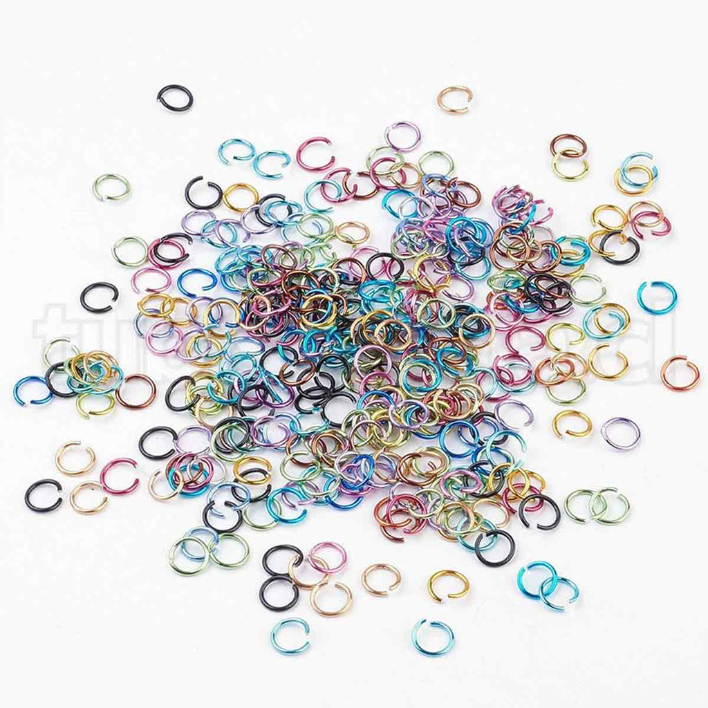 Argollas de alambre de aluminio, 8×1 mm (calibre 18). – TuBisuteria®